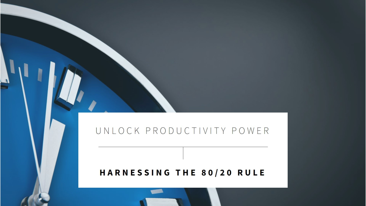 Pareto Principle: Optimize Your Time and Productivity